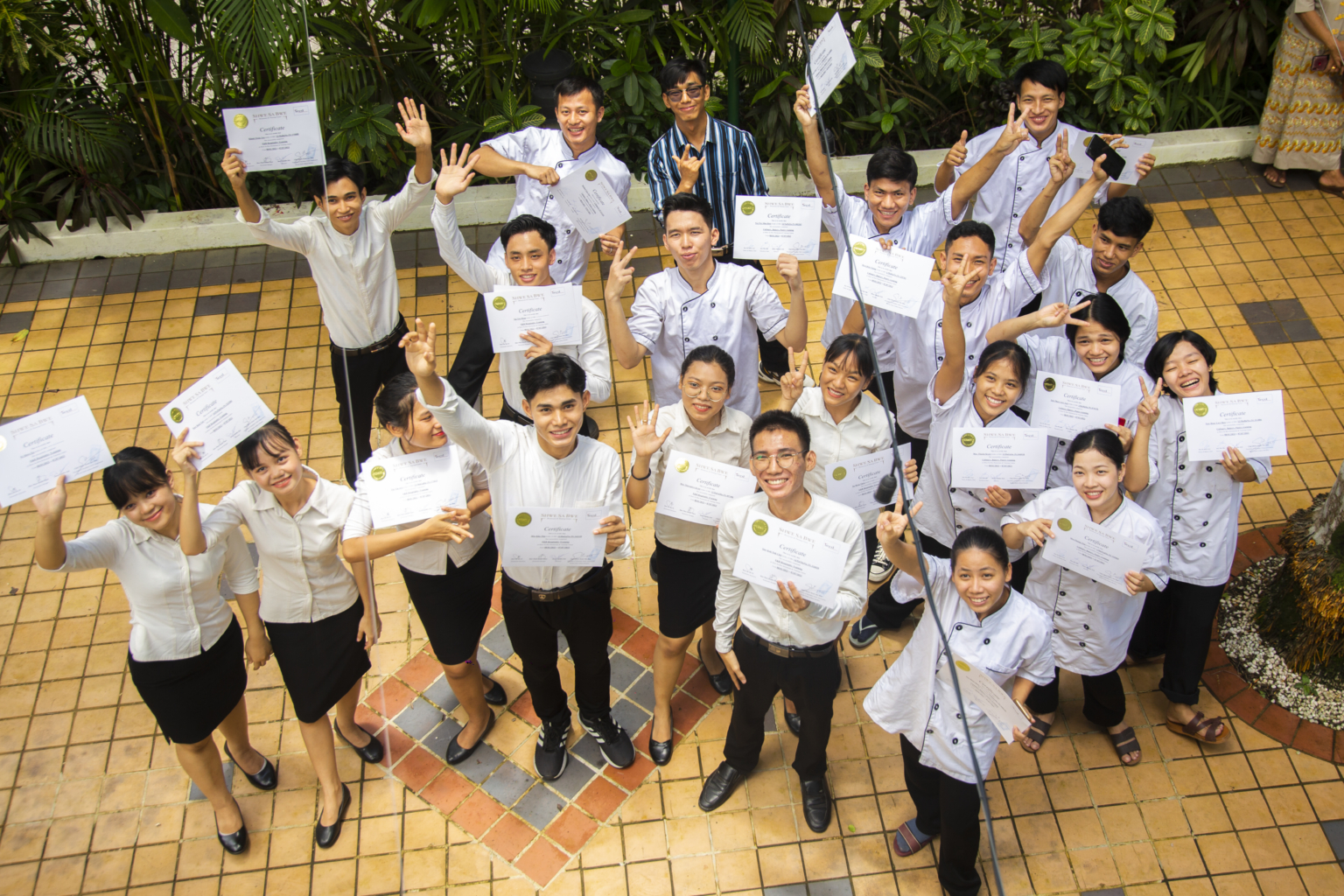 Myanmar, Yangon 2023 (July), Shwe Sa Bwe Training Center-Graduation ...