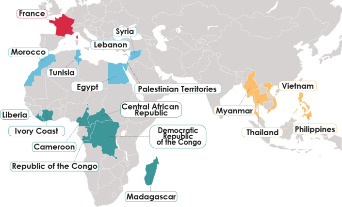 Countries of operation - iecd